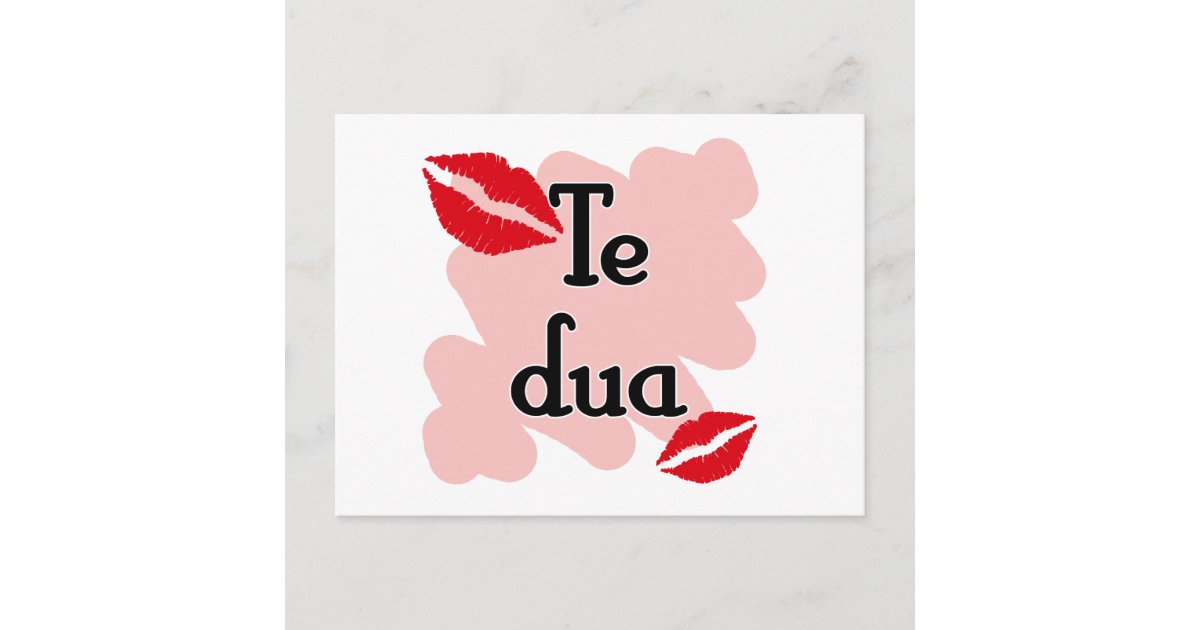 Te dua - Albanian - I Love You Postcard | Zazzle