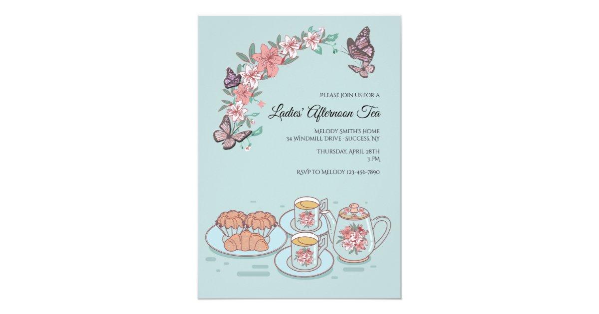 Tea and Scones Invitation | Zazzle.com