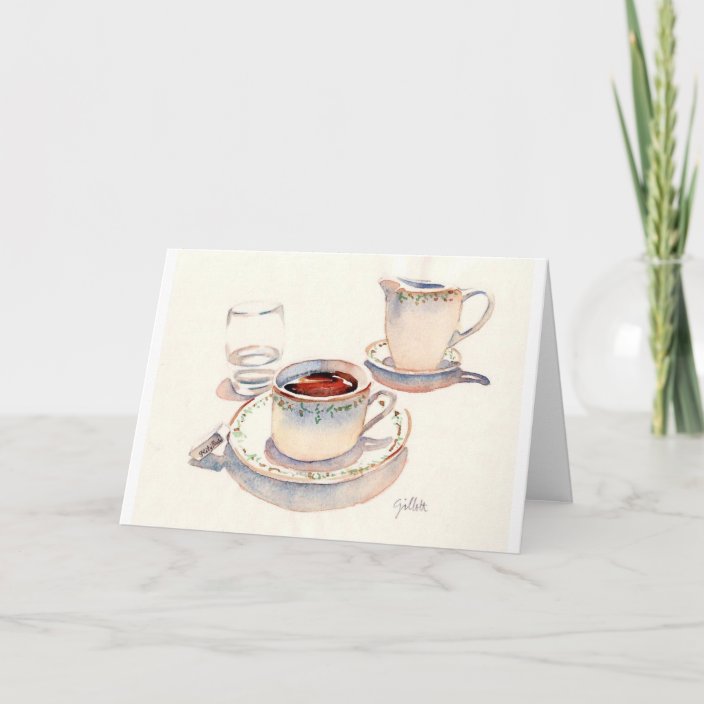 Tea at the Ritz, Paris Card | Zazzle.com