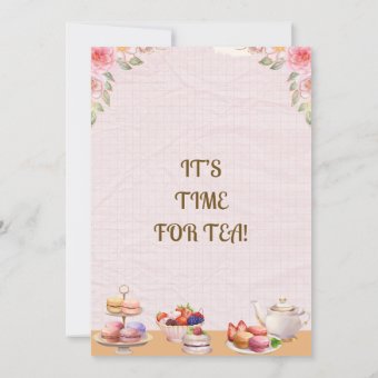 Tea Birthday Party Thank You Card | Zazzle