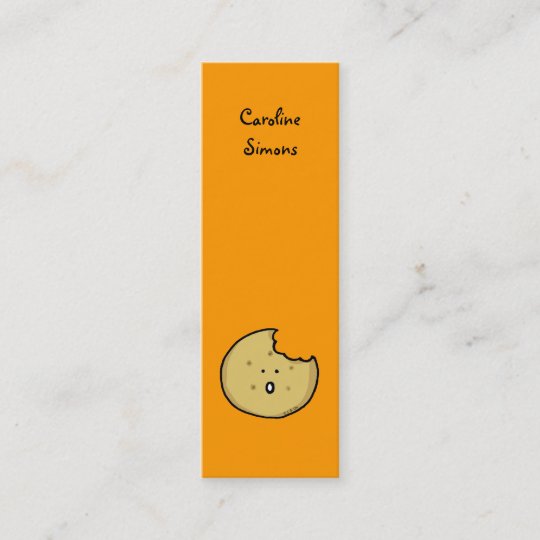Tea biscuit bookmark mini business card | Zazzle.com