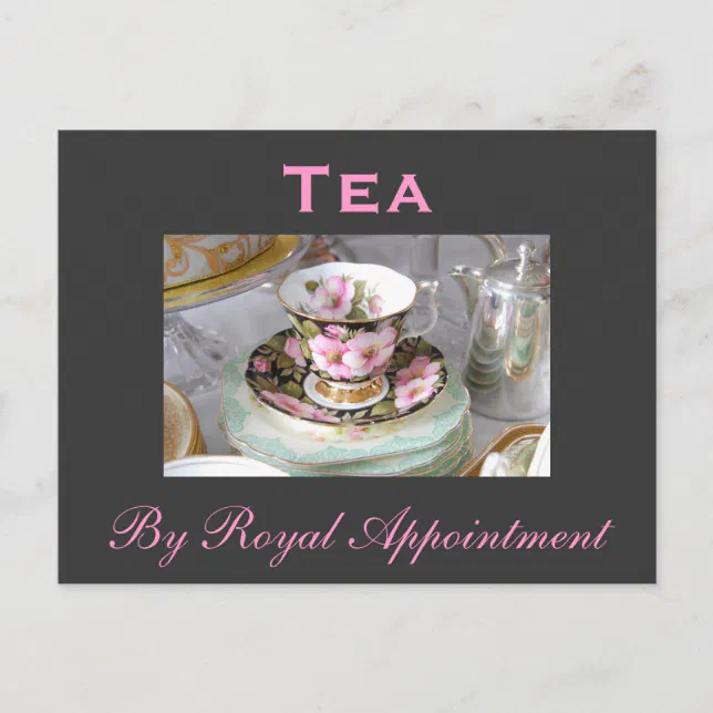 Tea 'By Royal Appointment' Postcard | Zazzle