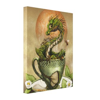 Tea Dragon 8x10 Canvas Print | Zazzle