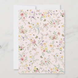 Tea for Two Spring Wildflower Birthday Tea Party Invitation | Zazzle