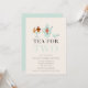 Tea for Two | Teal Tea Party Baby Shower Invitation | Zazzle