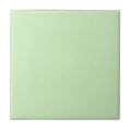 Tea Green Solid Color | Classic | Elegant Ceramic Tile | Zazzle