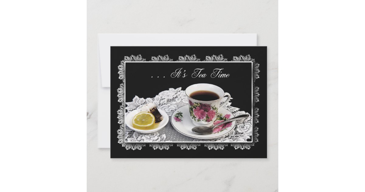 TEA INVITATION - TEA TIME | Zazzle