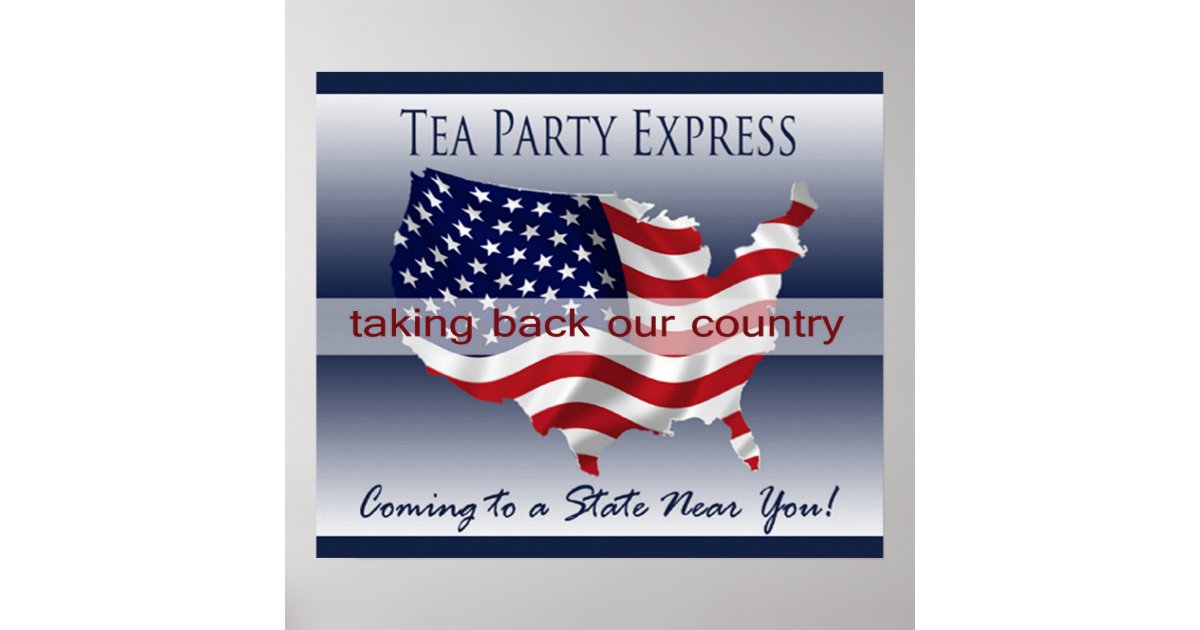 Tea Party Express Poster | Zazzle