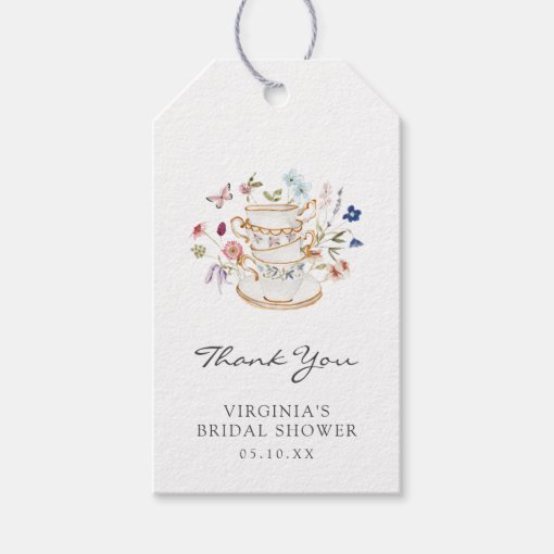 Tea Party Gift Tag | Zazzle