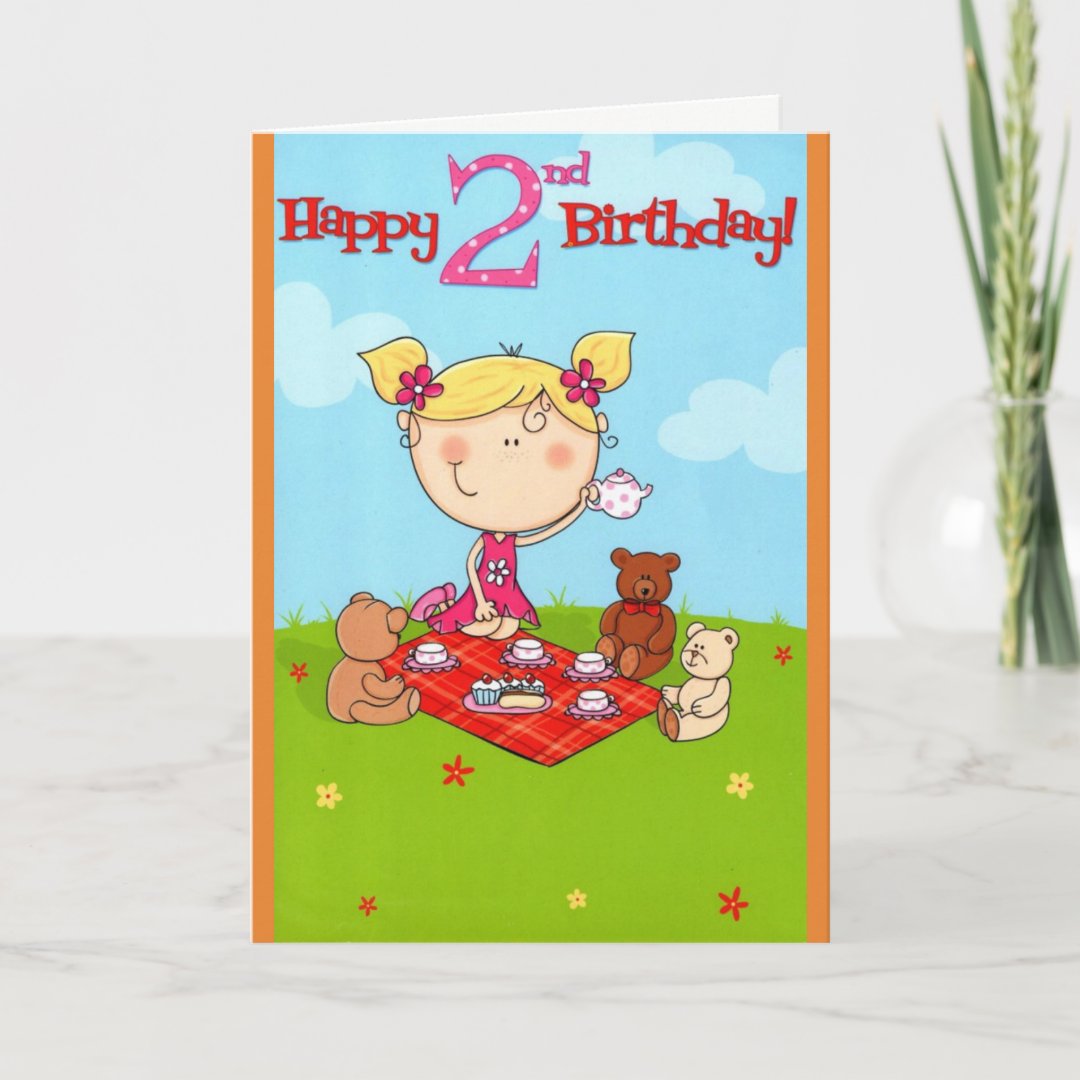 Tea Party Happy Birthday Card | Zazzle