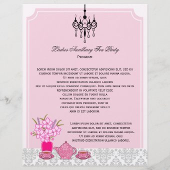 Tea Party Program | Zazzle
