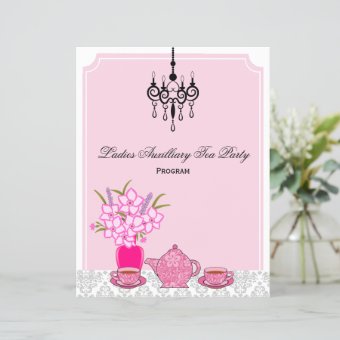 Tea Party Program | Zazzle