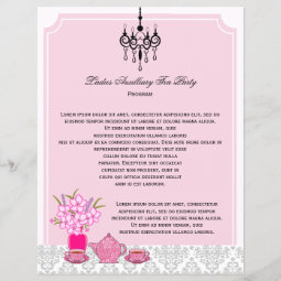 Tea Party Program | Zazzle