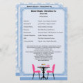 Tea Party Program Template | Zazzle
