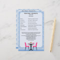 Tea Party Program Template | Zazzle