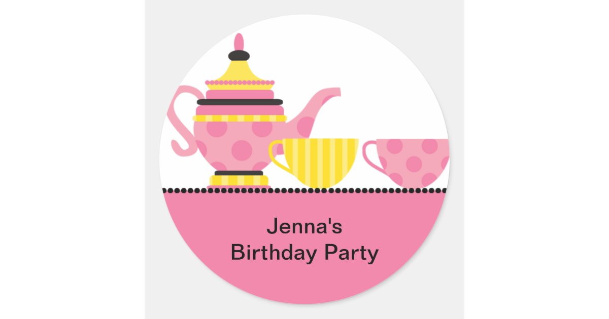 Tea Party Stickers | Zazzle