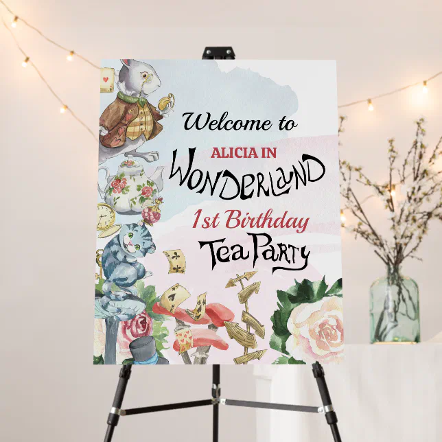 Tea Party | Welcome Party Sign | Zazzle