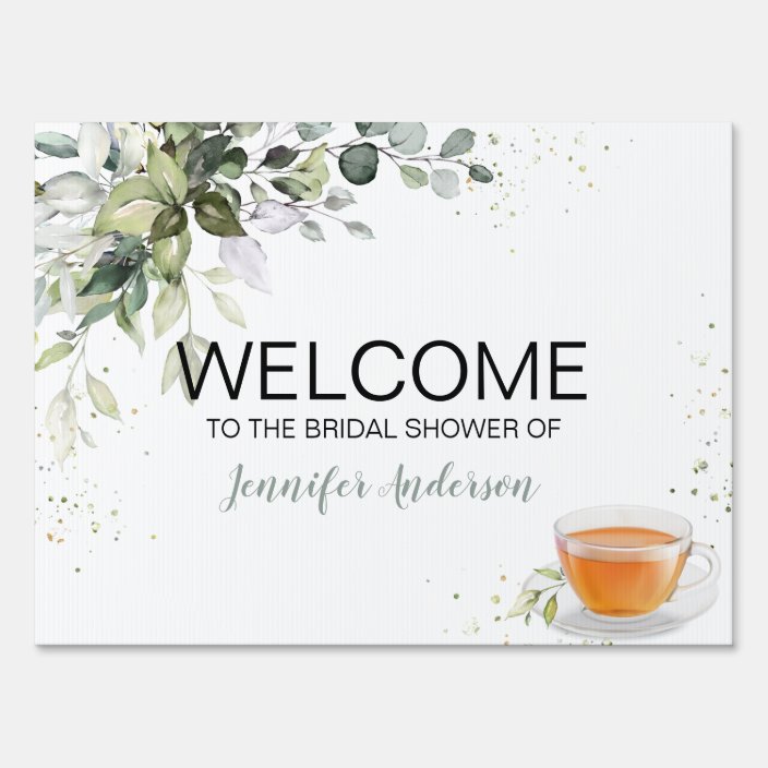 Tea Party Welcome Sign | Zazzle.com