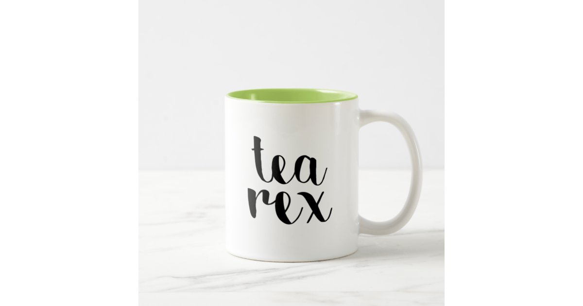 Tea Rex Two-Tone Coffee Mug | Zazzle