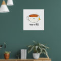 Tea-rrific Funny Cup Of Tea Pun Poster | Zazzle