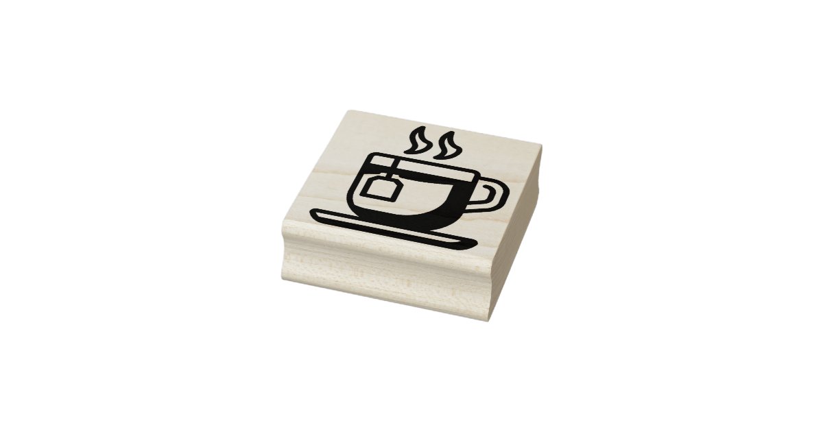 tea rubber stamp | Zazzle