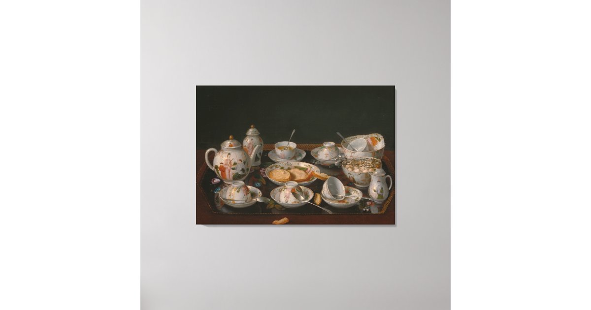 Tea Set Canvas Print | Zazzle