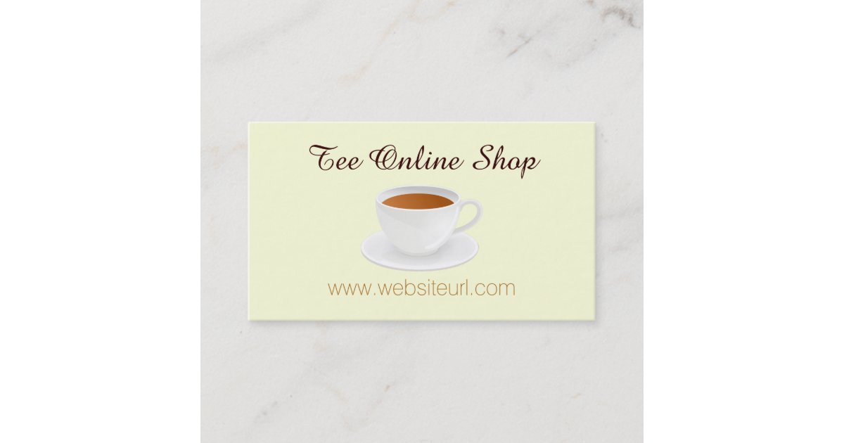 tea shop business card | Zazzle