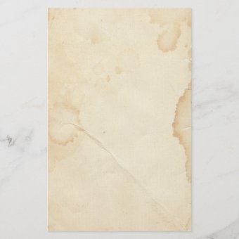 Tea Stained old paper Stationery | Zazzle