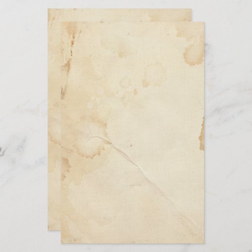 Tea Stained old paper Stationery | Zazzle