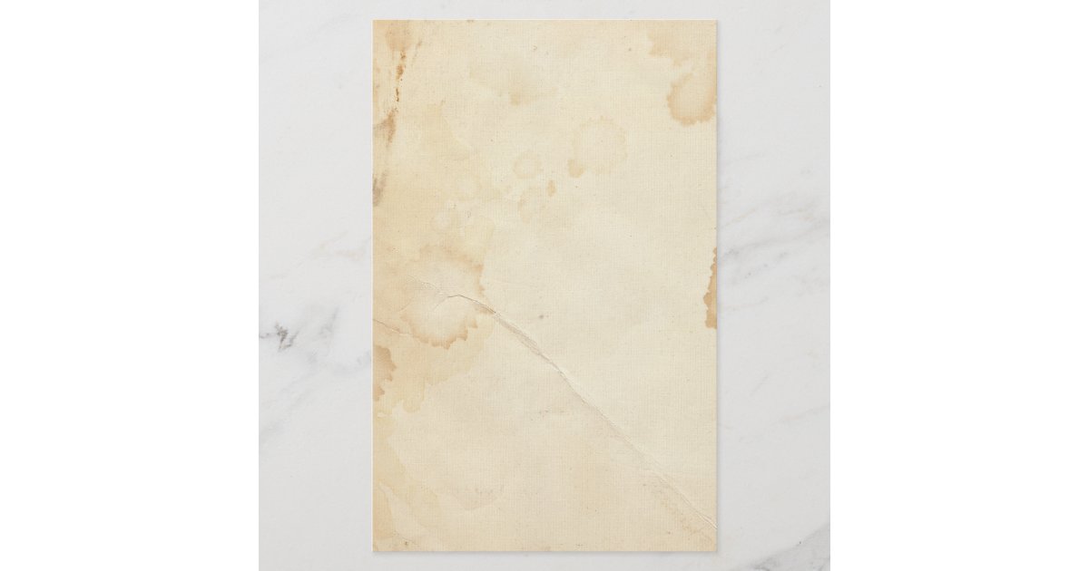 Tea Stained old paper Stationery | Zazzle