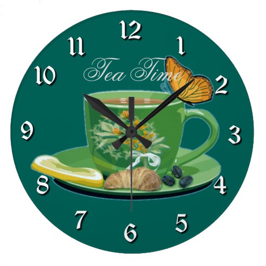 Tea Time Cup & Saucer Wall Clock | Zazzle.com