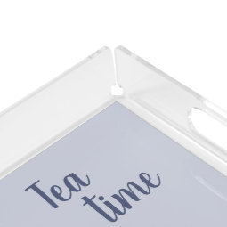 Tea Time Illustration Tray | Zazzle