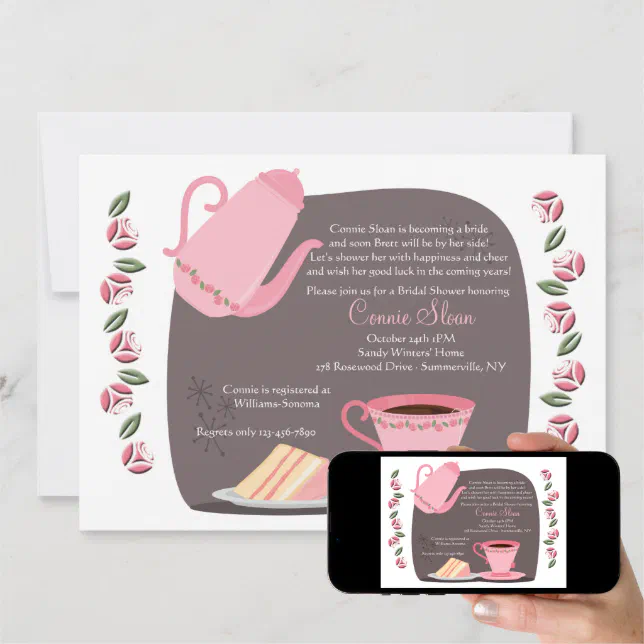Tea Time Invitation | Zazzle