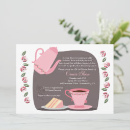 Tea Time Invitation | Zazzle