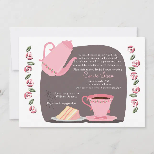Tea Time Invitation | Zazzle