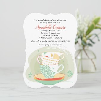Tea Time Invitation | Zazzle