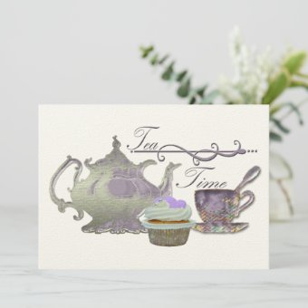 Tea Time Invitation | Zazzle