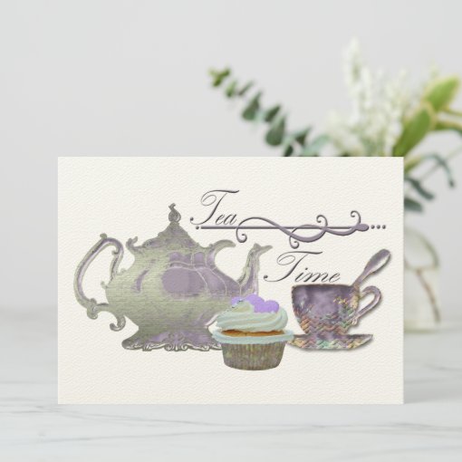 Tea Time Invitation | Zazzle
