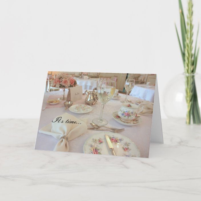 Tea Time Invitation Card | Zazzle.com
