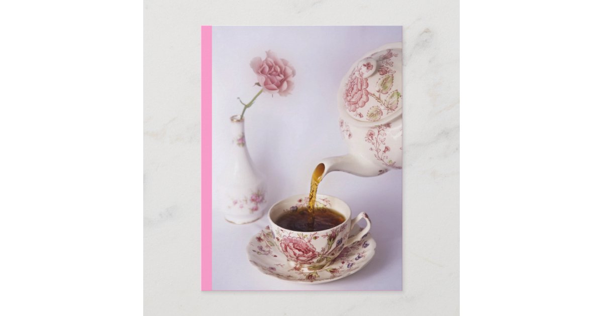 Tea Time Postcard | Zazzle