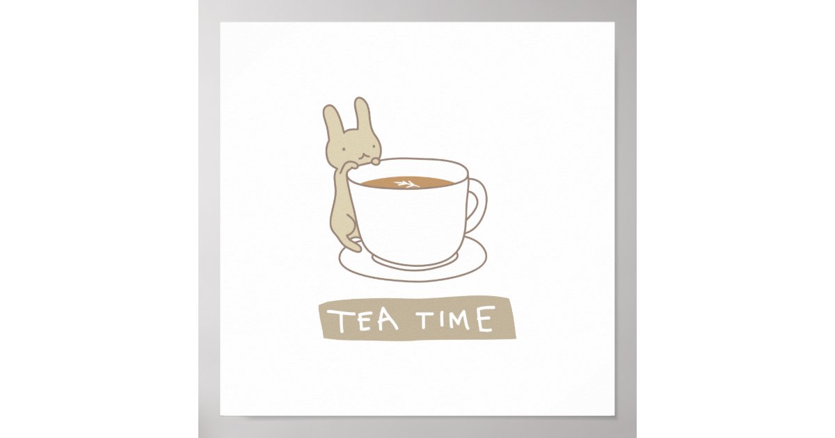 Tea time poster | Zazzle