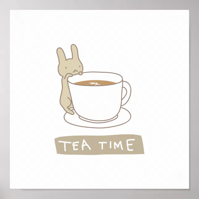 Tea time poster | Zazzle