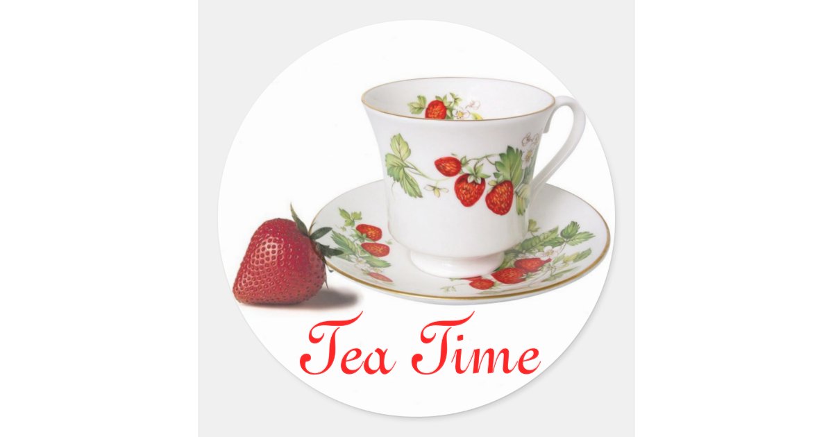 Tea Time stickers | Zazzle