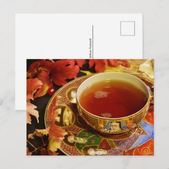 Tea time Tea cup postcard | Zazzle