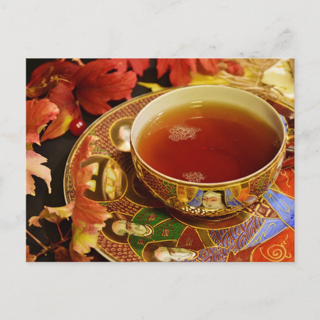 Tea time Tea cup postcard | Zazzle