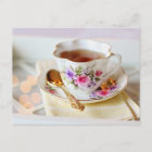 Tea time Tea cup postcard for postcrossing | Zazzle