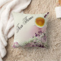 Tea time throw pillow | Zazzle