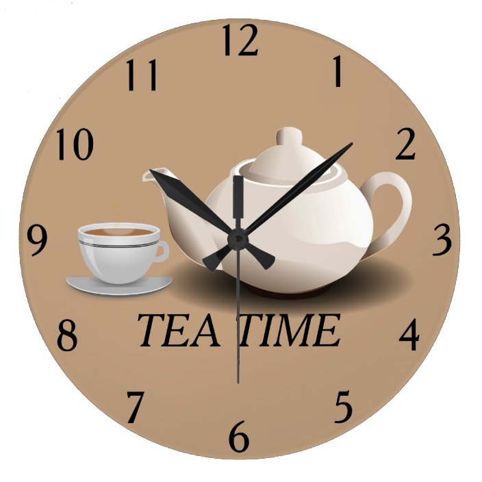 Tea Time Wall Clock | Zazzle.com