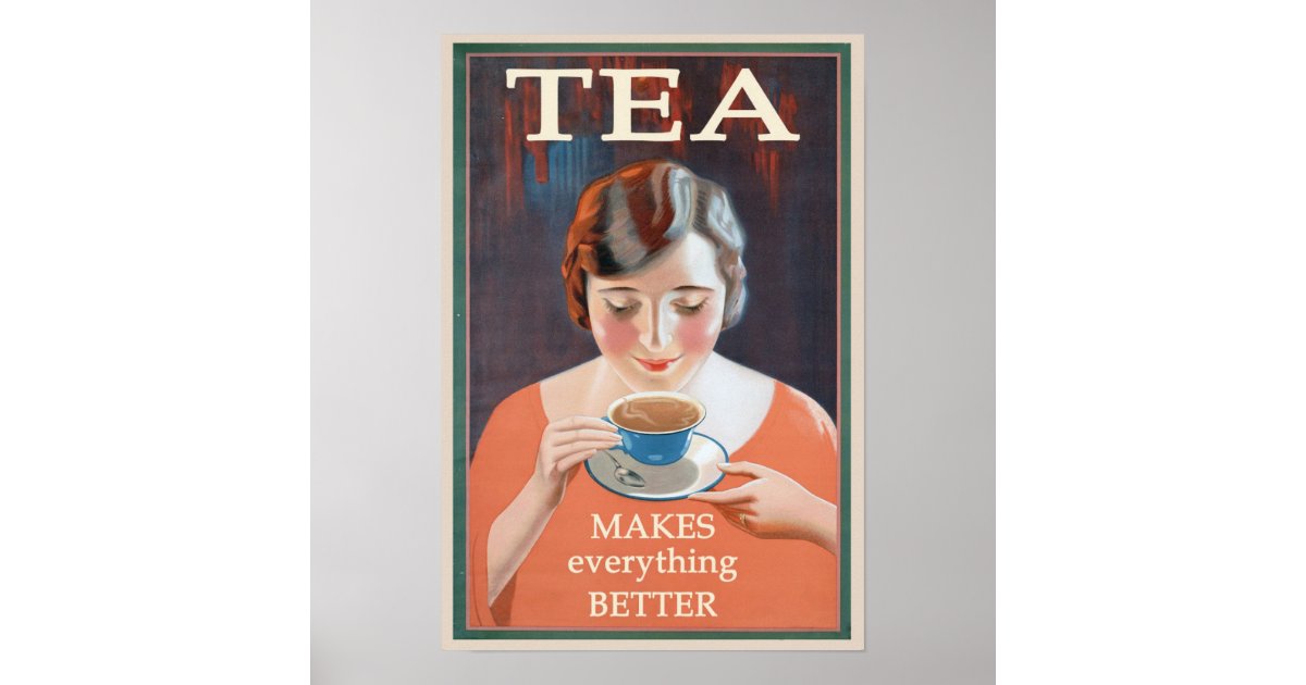 Tea Vintage Advertisement Poster | Zazzle