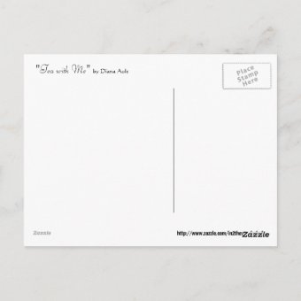 Tea with Me Postcard | Zazzle